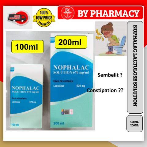 NOPHALAC LACTULOSE SOLUTION 100ML/200ML (Sembelit / constipation ...