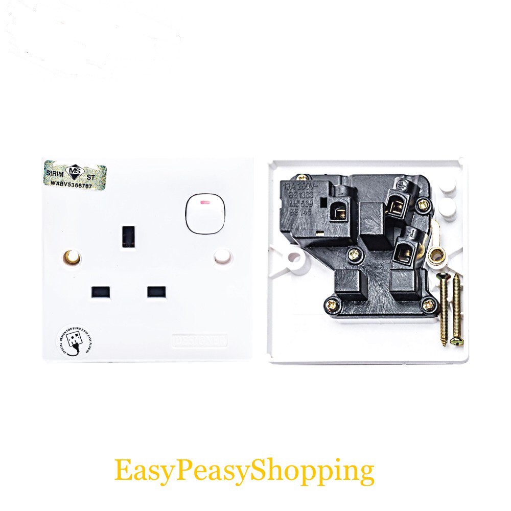 1-Gang SP Switched Socket Outlet/Elektrik/Plug(READY STOCK) | Shopee ...