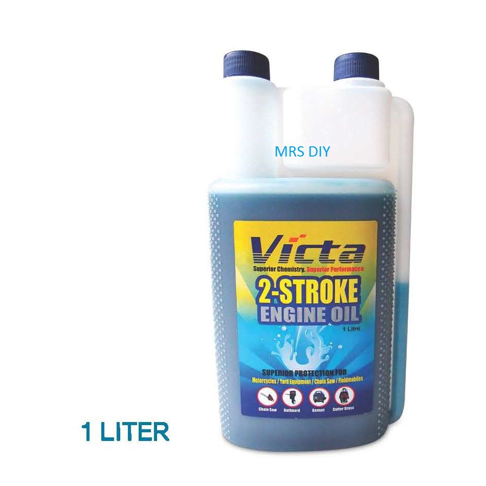Victa 2t oil 1liter outboard minyak enjine chainsaw brush cutter mesin ...