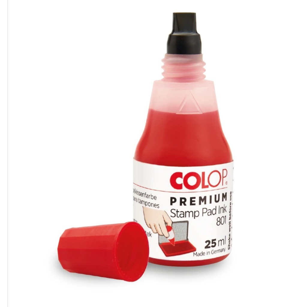 COLOP Premium Stamp Pad Ink | COLOP 801 Refill Ink Bottle 25ml | Shopee ...