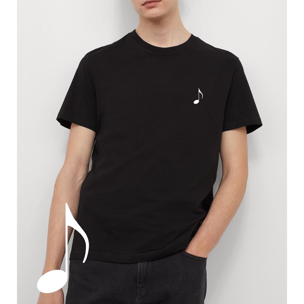 Music Notes Tee Unisex Adult Cotton T-Shirts | Shopee Malaysia