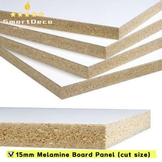 [CUSTOM CUT] Melamine Board Panel Kayu Melamine With or Without Edging ...