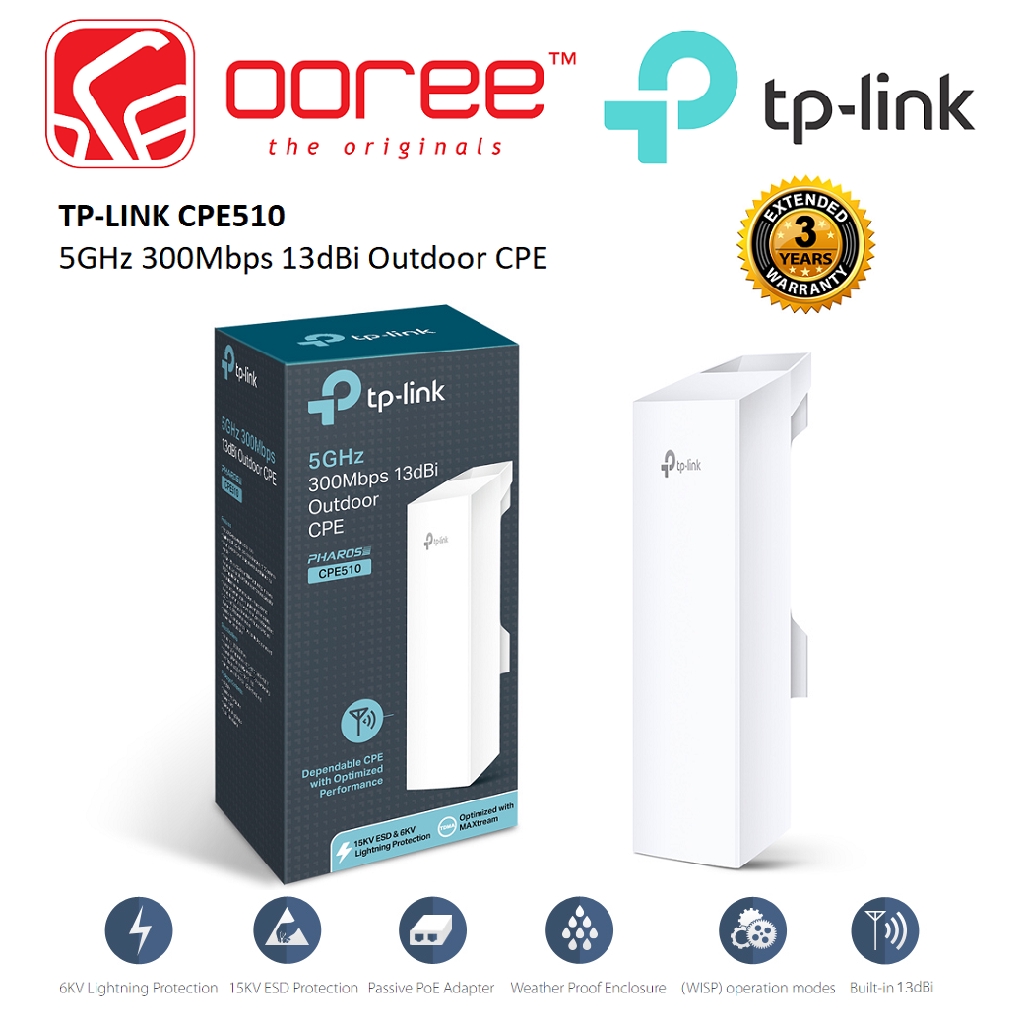 TP-LINK CPE210 300MBPS / CPE220 300MBPS/ CPE510 300MBPS / CPE605 ...