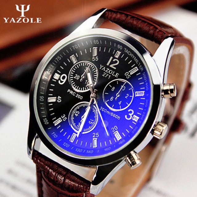 Yazole Men Watch Elegant Business Watches Brown Classic | Shopee Malaysia