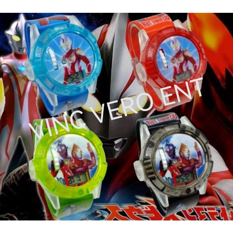 #ULTRAMAN# JAM TANGAN KANAK-KANAK ADA GAMBAR LAMPU DAN MUSIK | Shopee ...