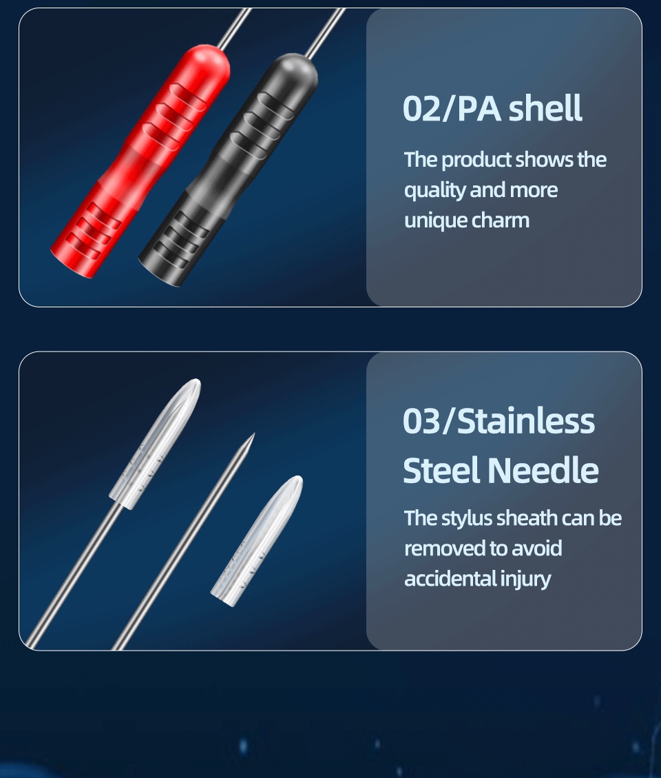 ANENG PT2003 2pcs Multimeter Test Lead Extention Piercing Needle Tip ...