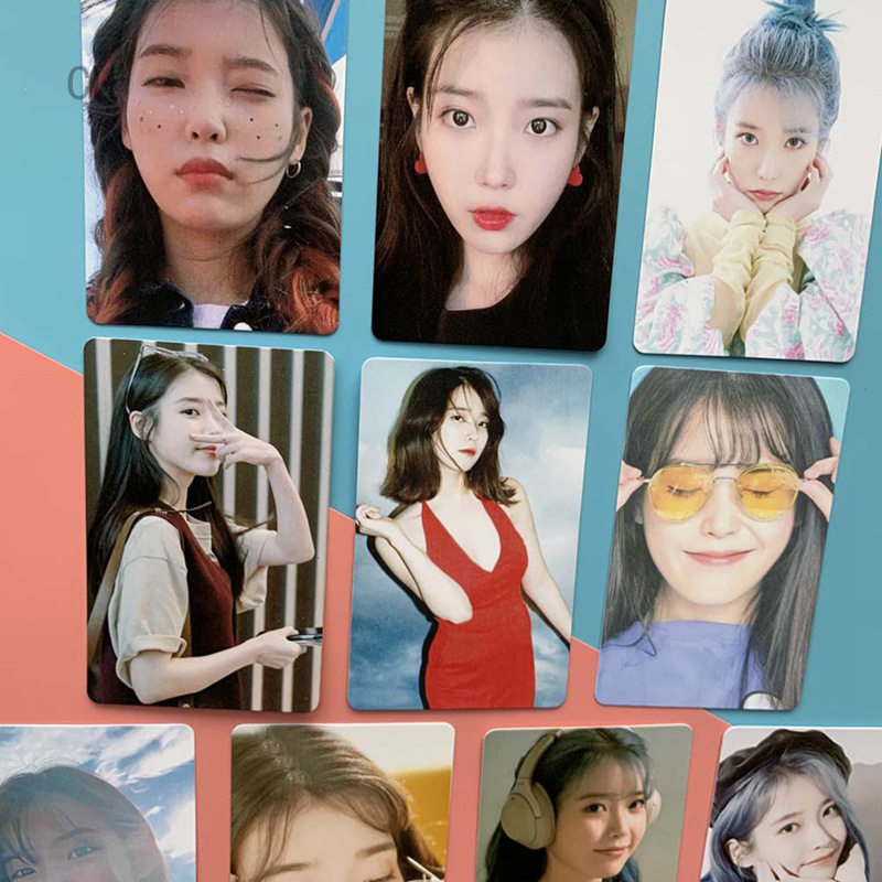 10Pcs Kpop Star Singer IU New Album HD Crystal Photocards Poster Cards ...