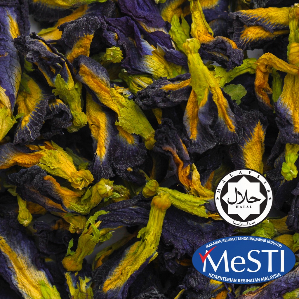 Pure Dried Blue Pea Flower 蝶豆花 | Shopee Malaysia