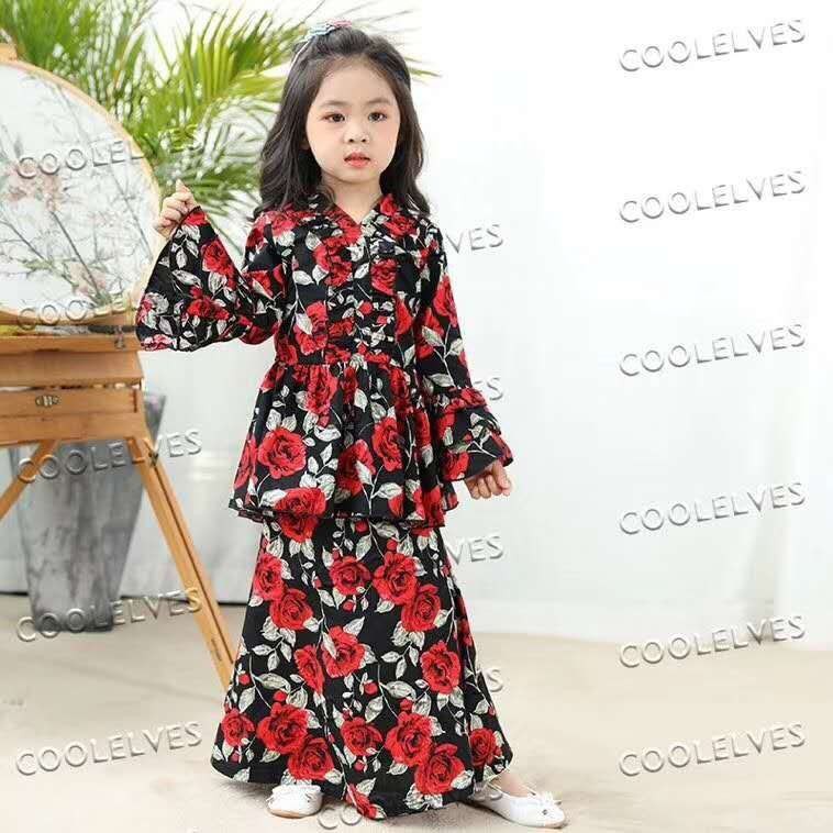 Red Black Kids Girl Baju Raya 2021 Malaysia Ready Stock Kanak-Kanak ...
