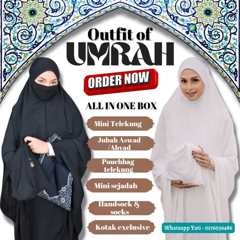 SET UMRAH NUNHA NEELOFA 2022 BY MARKAZ TIJAARI | Shopee Malaysia