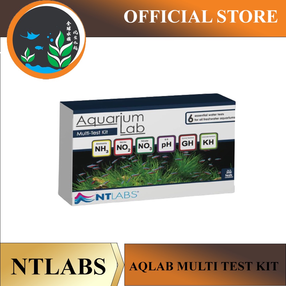 NTLABS Master Test Aquarium Lab Multi-Test Kit Set NH3 / NO2 / NO3 / PH ...