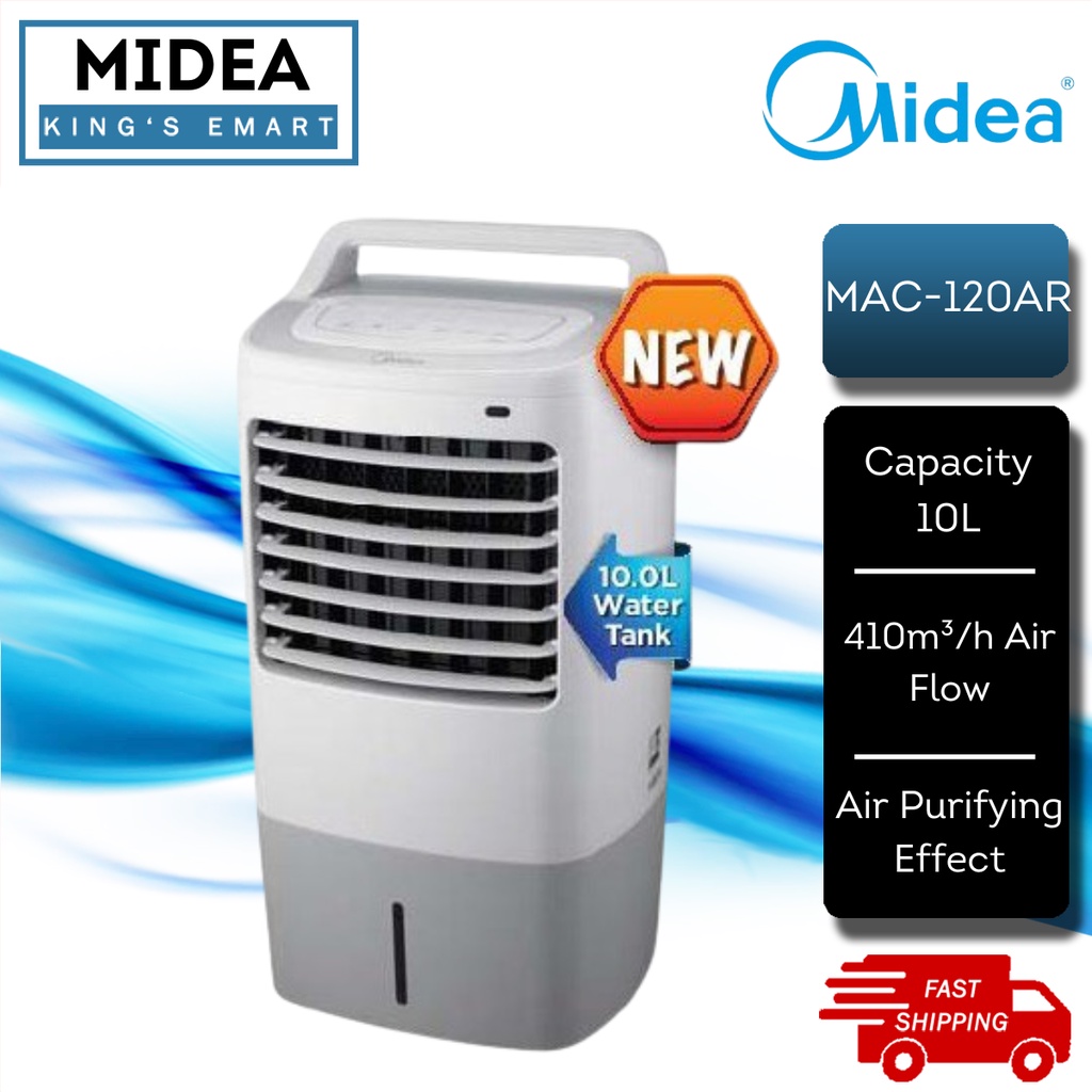 MIDEA 10L Air Cooler MAC-120AR / Air Purifying Effect / Humidifier ...