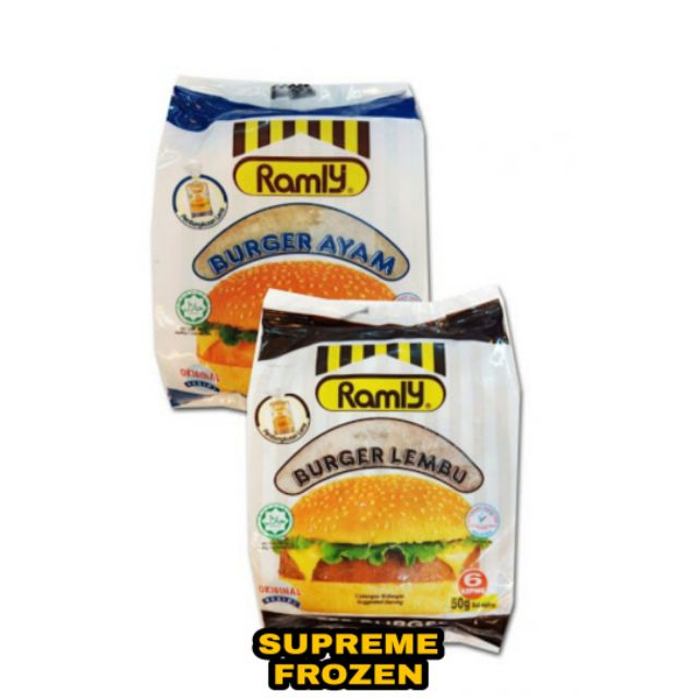 ORIGINAL RAMLY BURGER CHICKEN/BEEF 300G / PKT | Shopee Malaysia