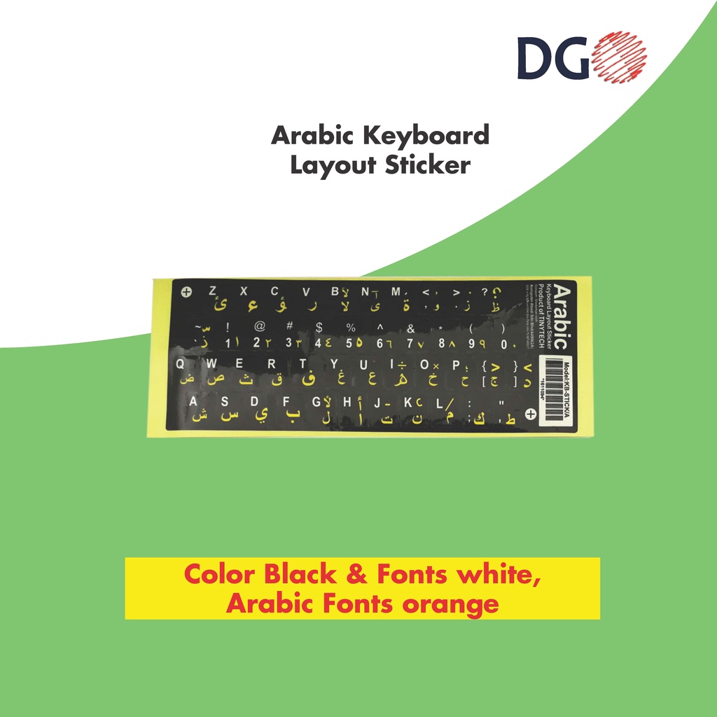 ARABIC KEYBOARD LAYOUT STICKER | Shopee Malaysia