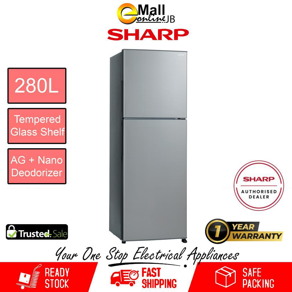 Sharp 2-door top Freezer Fridge SJ285MSS | Shopee Malaysia