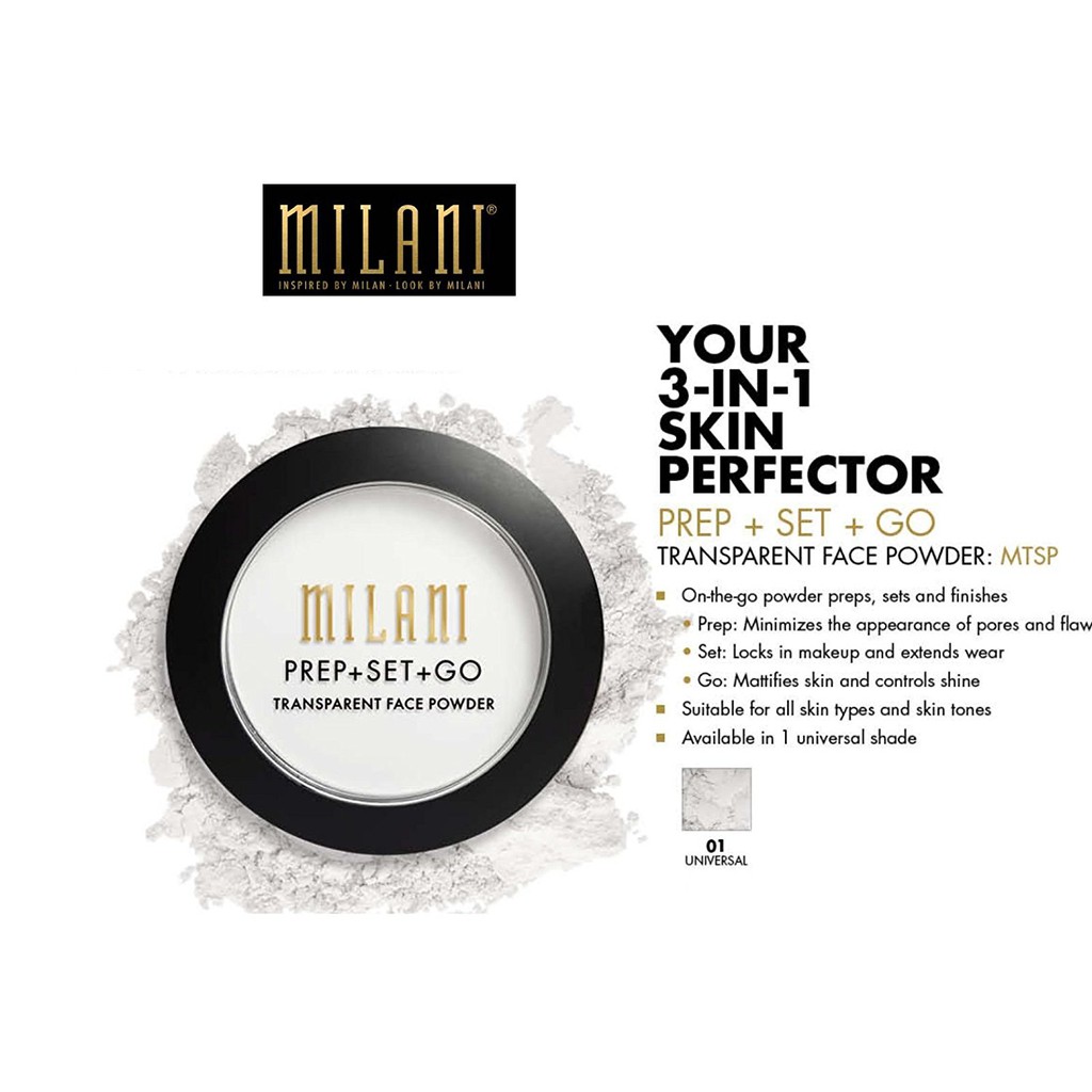 [COTD] MILANI - Prep + Set + Go Transparent Face Powder | Shopee Malaysia