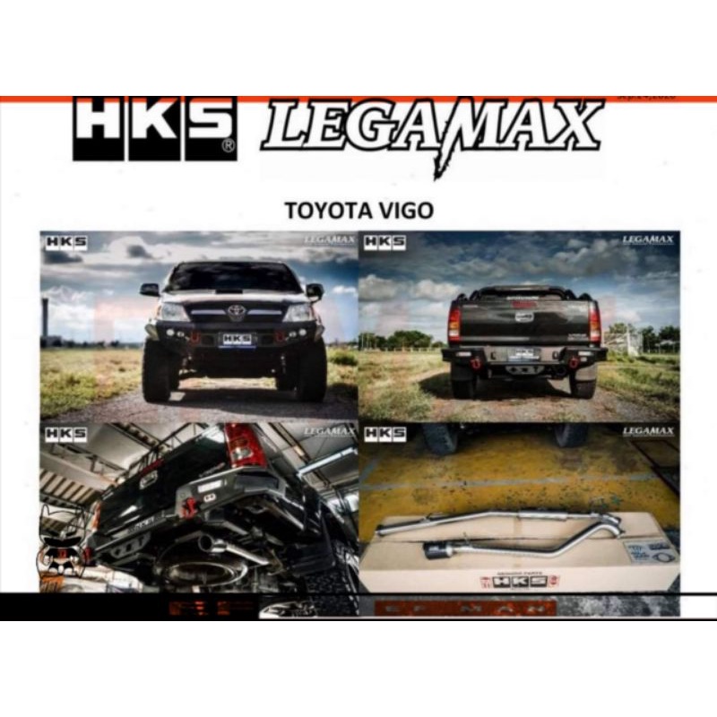 4X4 HKS LEGAMAX MUFFLER CARBON HILUX RANGER NAVARA DMAX TRITON RAPTOR ...