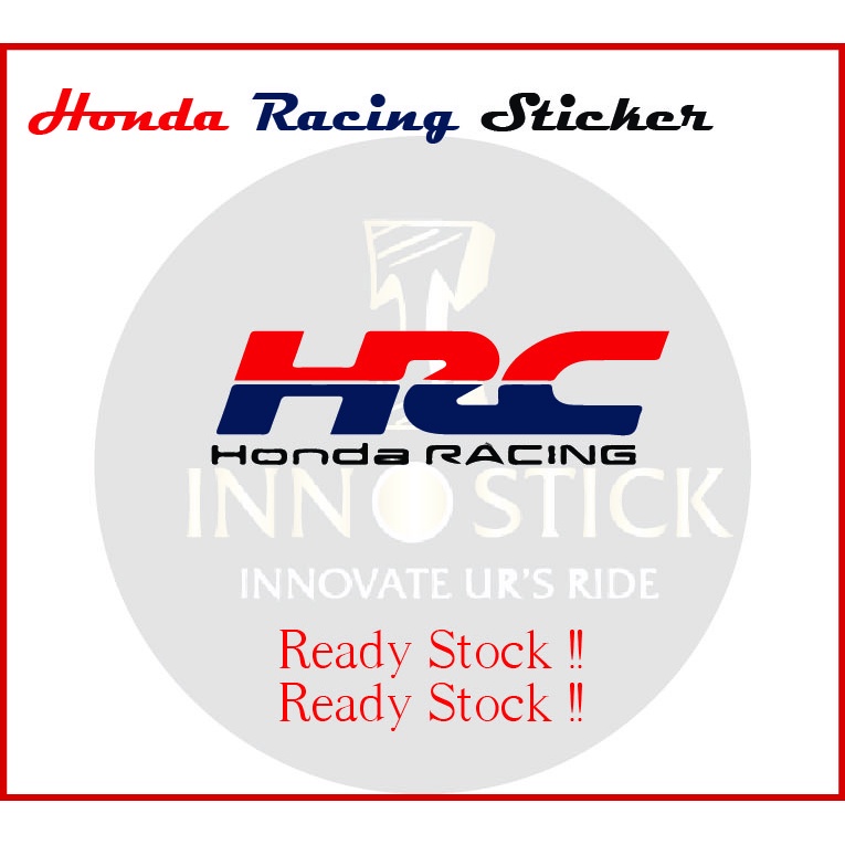 Sticker Honda Racing HRC Racing Sticker Motor Car | Shopee Malaysia