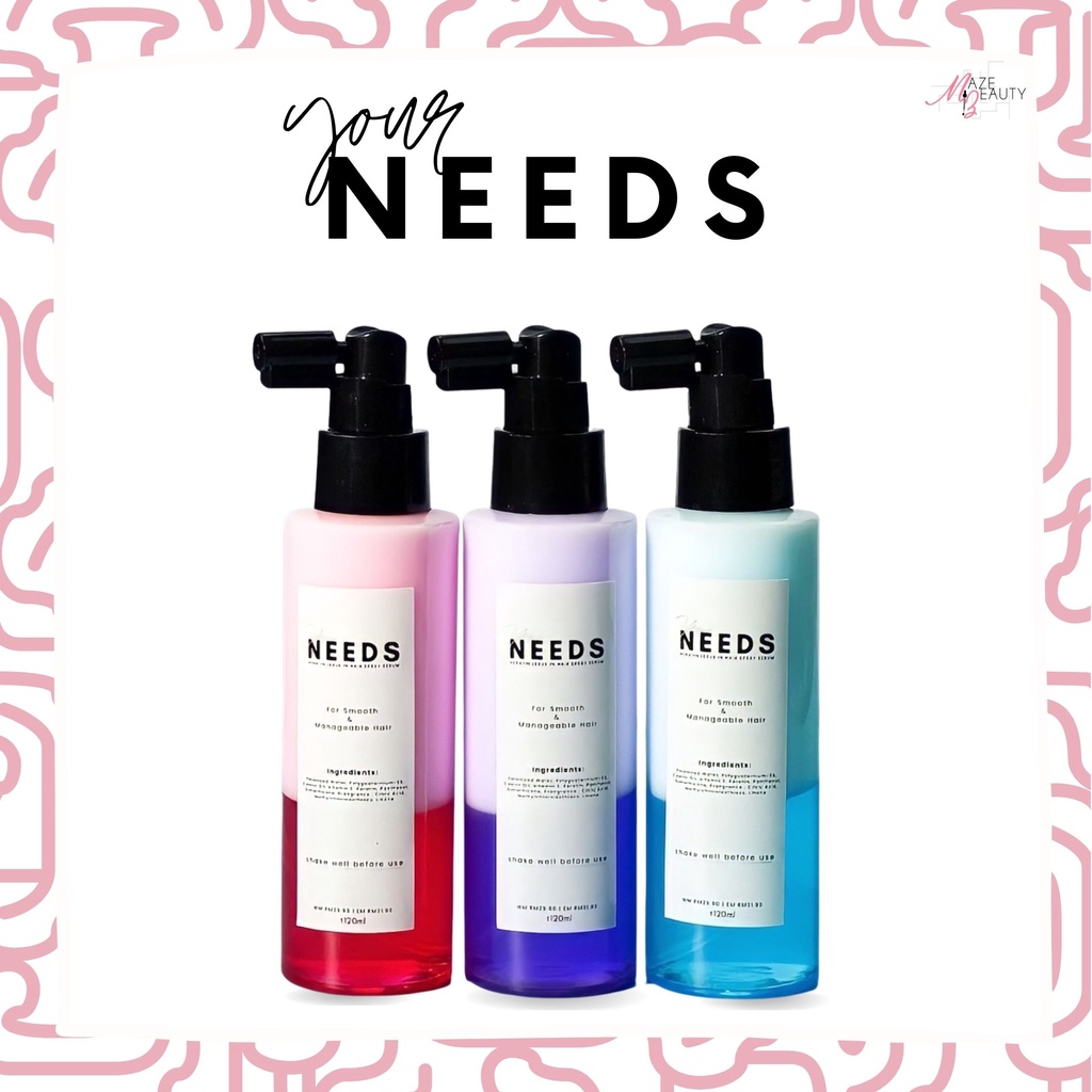 NEEDS Keratin Hair Spray Serum 120ml (Smooth, Hair Growth & Control ...