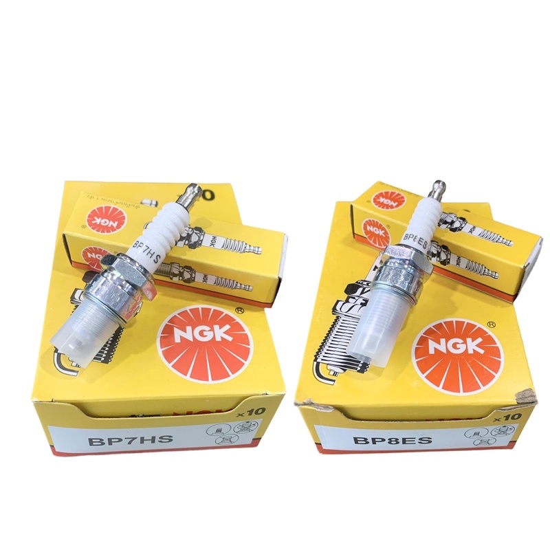 NGK BP8ES Spark Plug (Long) BP7HS (Short) For Standard 2-Stroke Engine ...