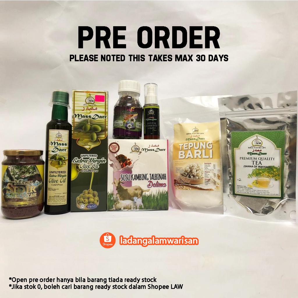 [PREORDER] PRODUK MAKANAN SUNNAH MASS DARR | Shopee Malaysia