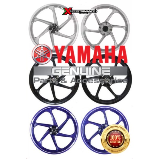 [Ready Stock] 💯%Original Yamaha Rim💢125Z/Y125ZR💢Black/Silver/Blue ...