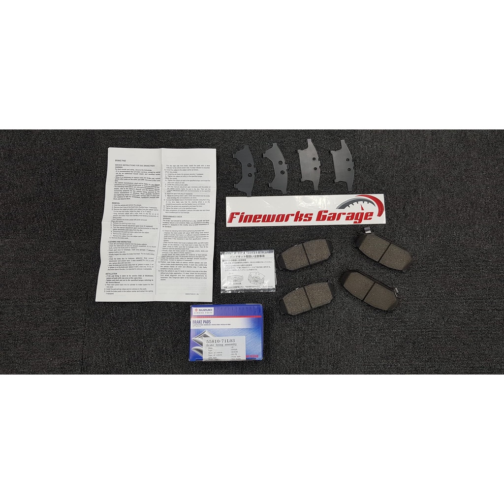 SUZUKI SWIFT SWIFT ZC21 ZC31 ZC72 ZC82 ZC32 FRONT BRAKE PAD 100% ...