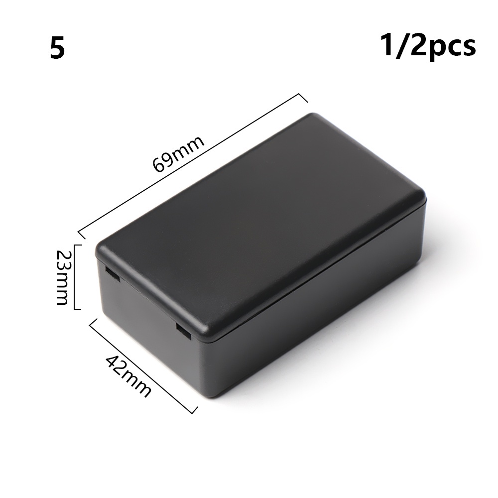 SUHU 1/2pcs 5 sizes Waterproof Cover Project Black Instrument Case ...