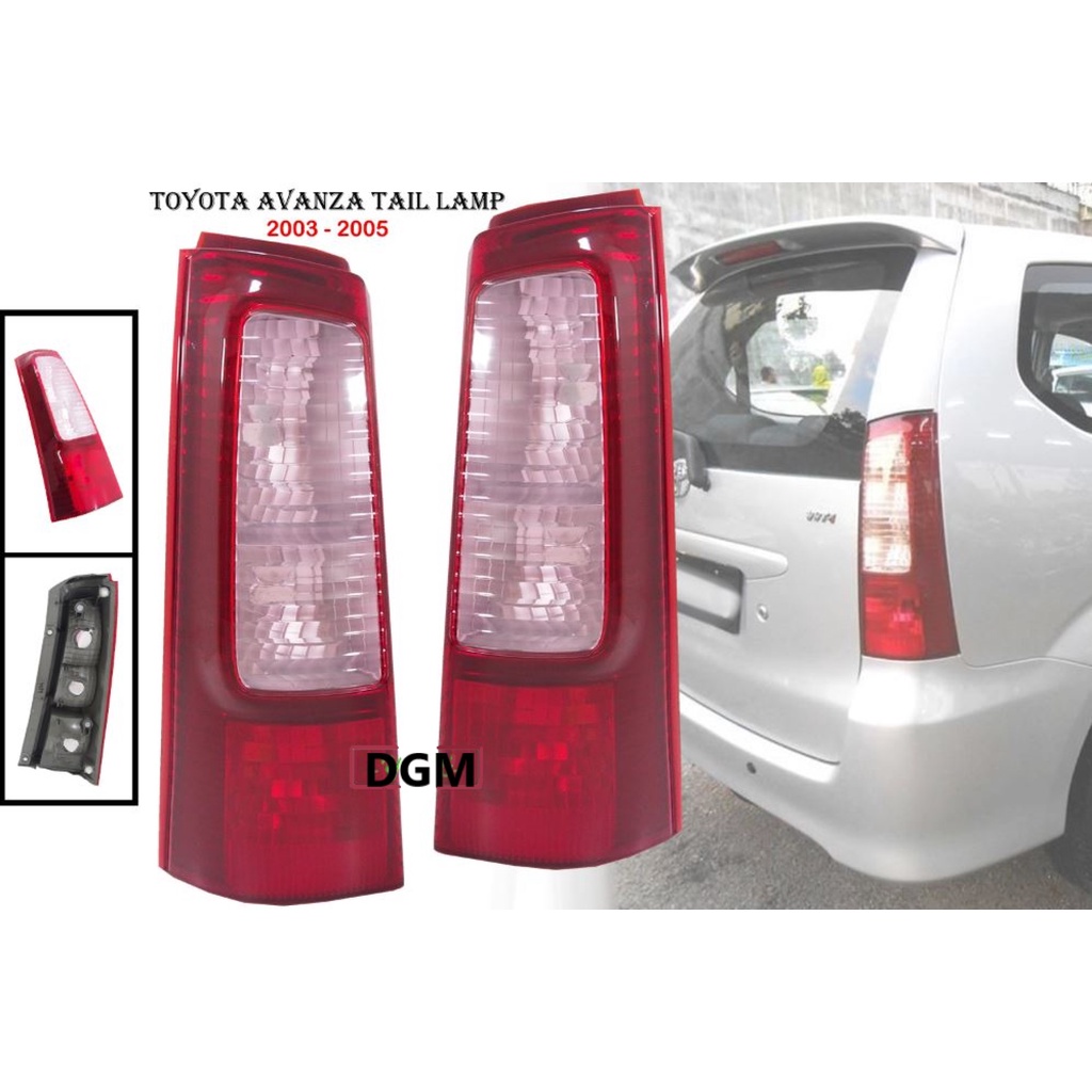 Toyota Avanza First Model 2003 2004 2005 Tail Lamp Light / Lampu ...