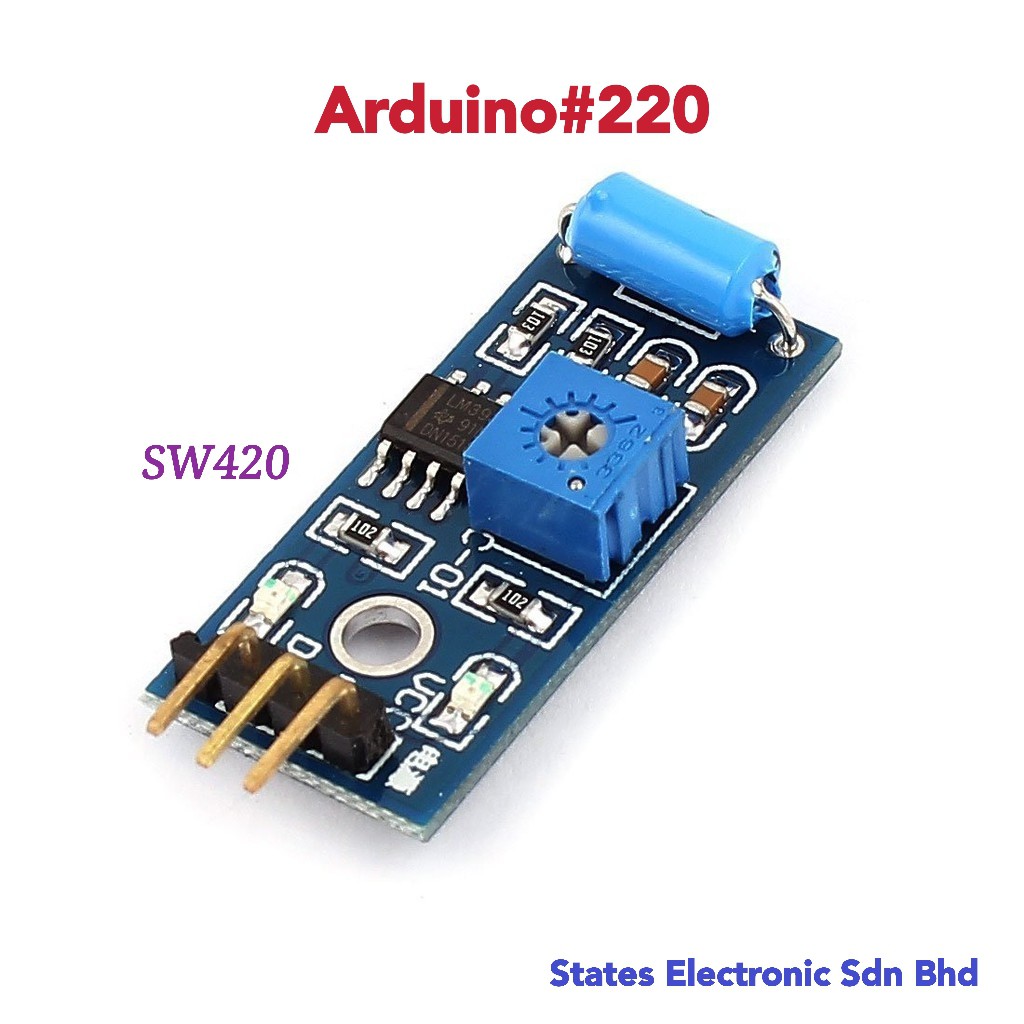 Arduino#220 SW420 Vibration Sensor Module (Normally Closed) | Shopee ...