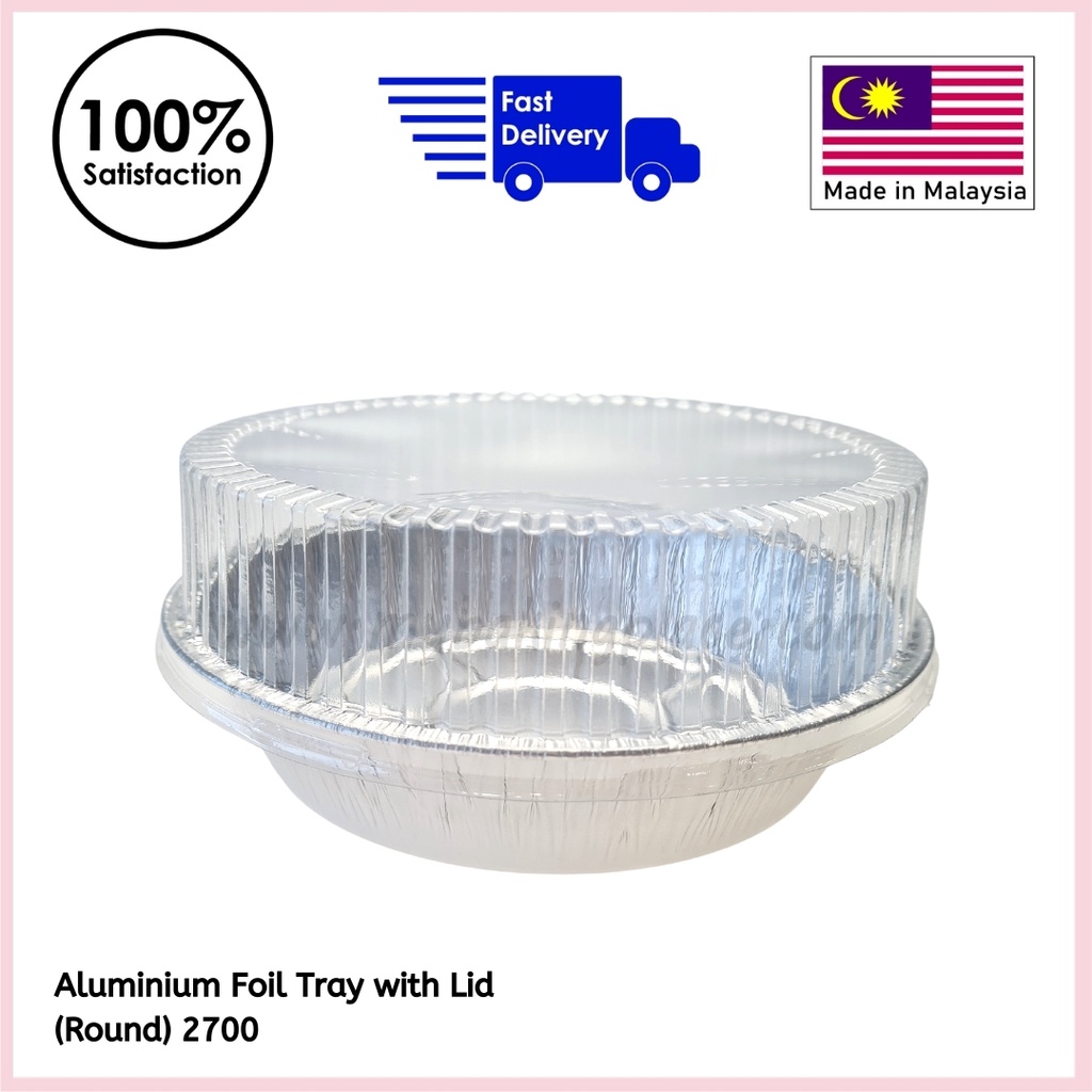 Aluminium Foil Tray with PVC Lid (5pcs/Set) Made in Malaysia ...