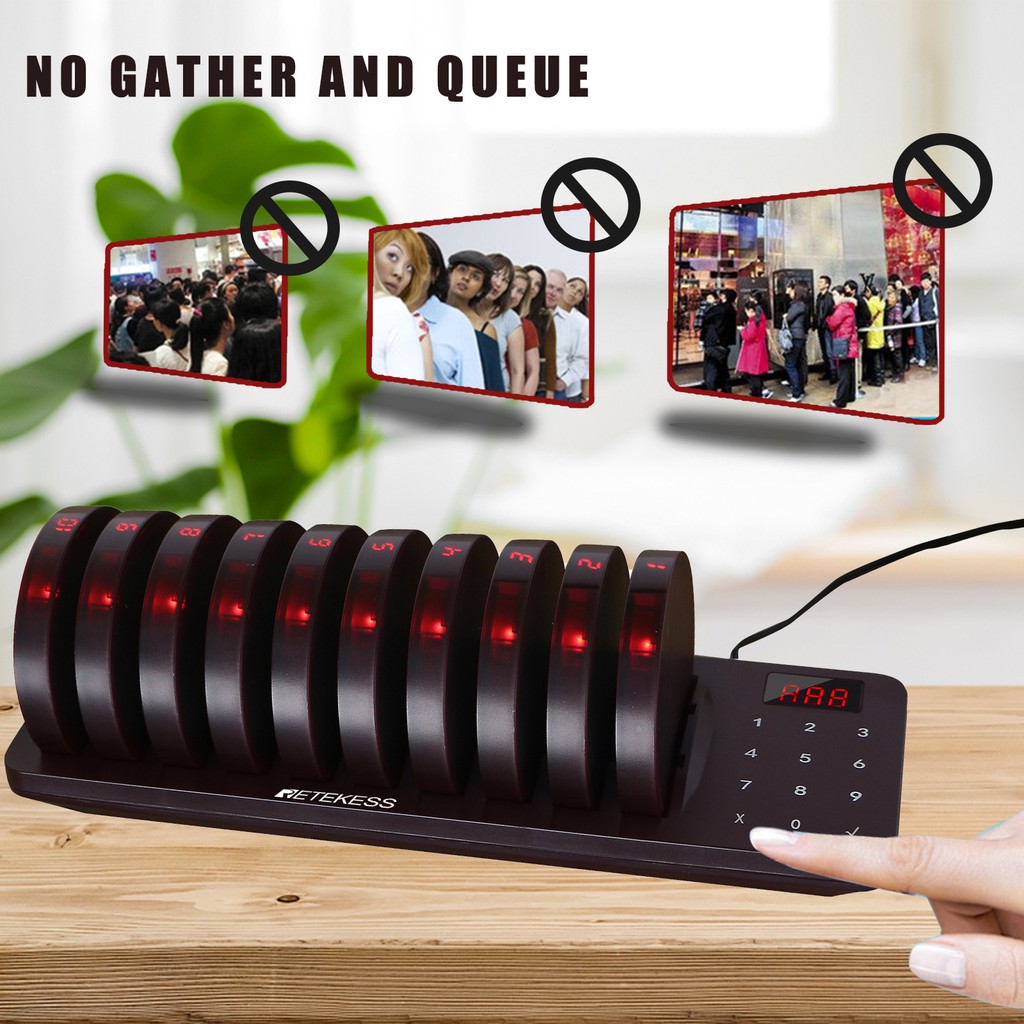 NEW 2024 Retekess TD162 Pager Restaurant Wireless Calling System With ...