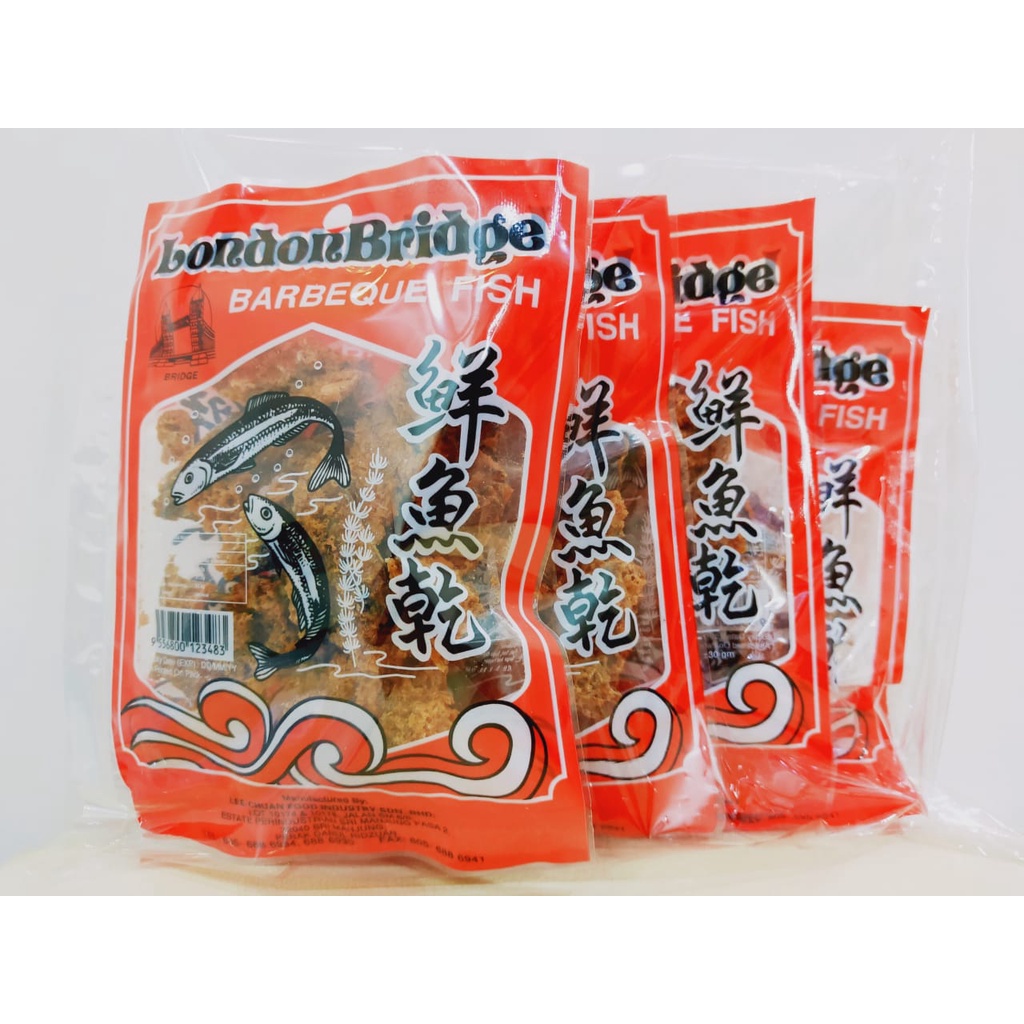London Bridge Barbeque Fish 30gm x 4 Packet 鲜鱼乾沙爹鱼 | Shopee Malaysia