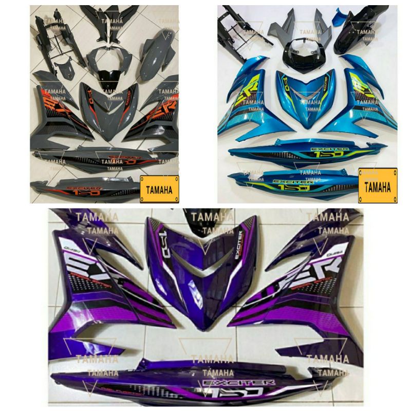 YAMAHA Y15 Y15zr V1 V2 Exciter Four King Special edition Cover set Free Emblem(×4) | Shopee Malaysia
