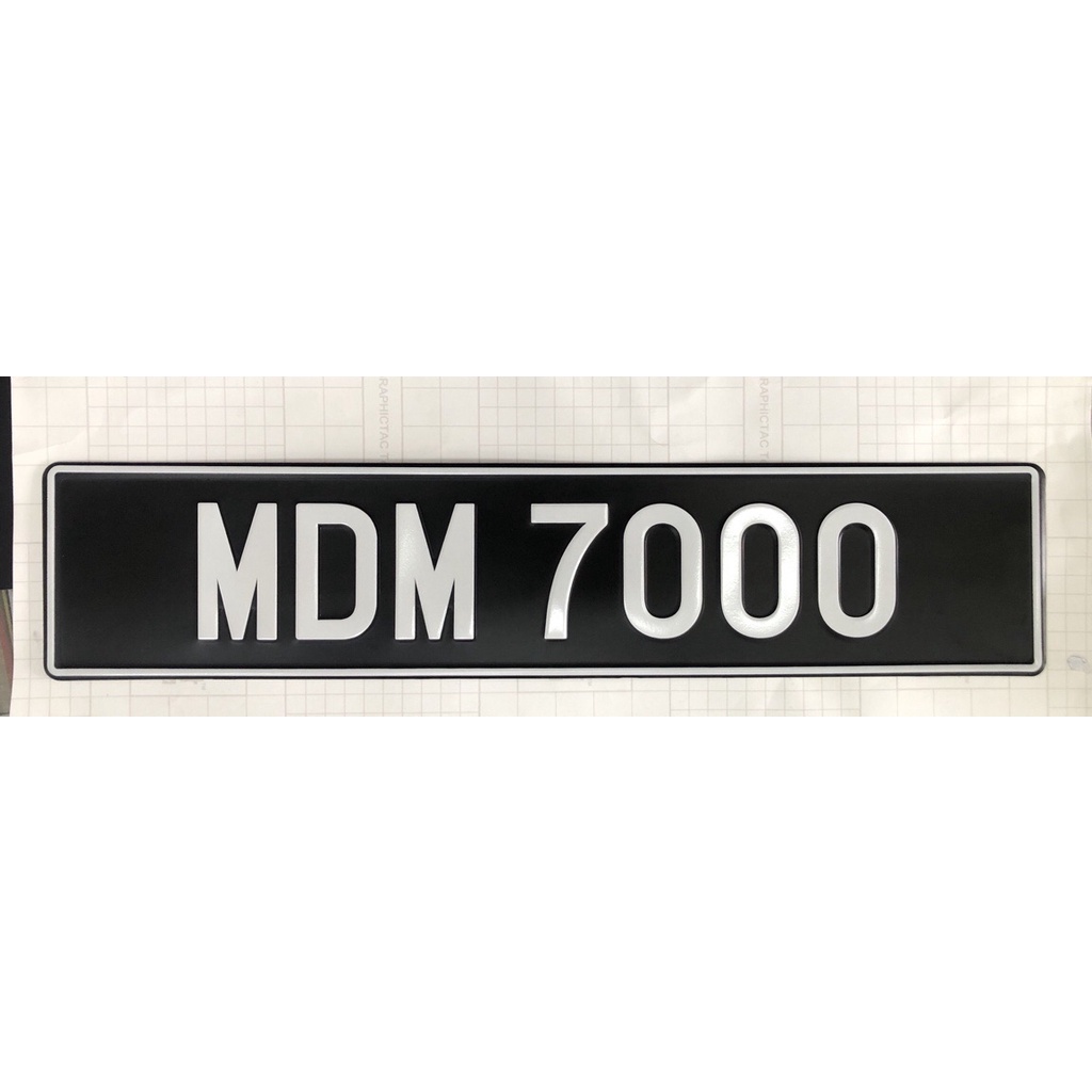 Embossed Car Number Plate [MALAYSIA FONT] | Shopee Malaysia
