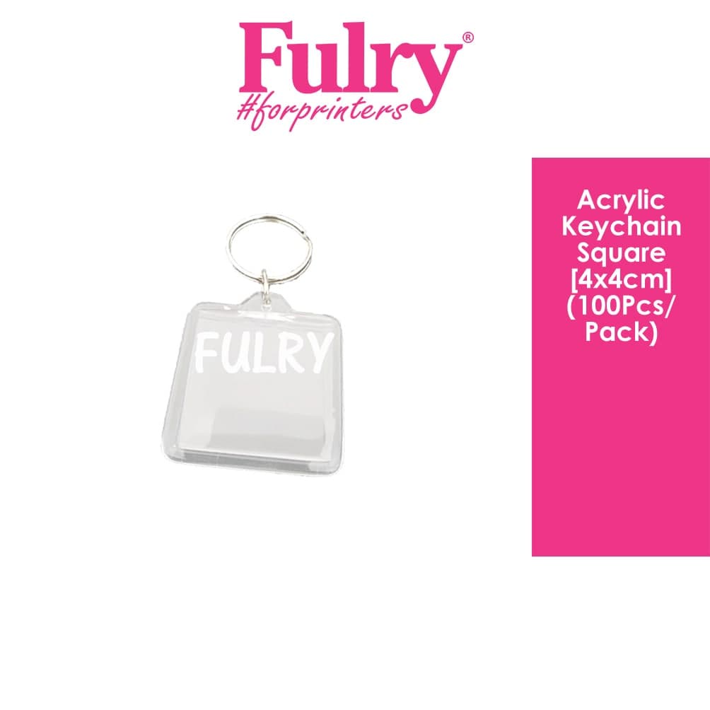 Acrylic Keychain Square (100pcs/Pack) - Gift / Doorgift / Craft ...