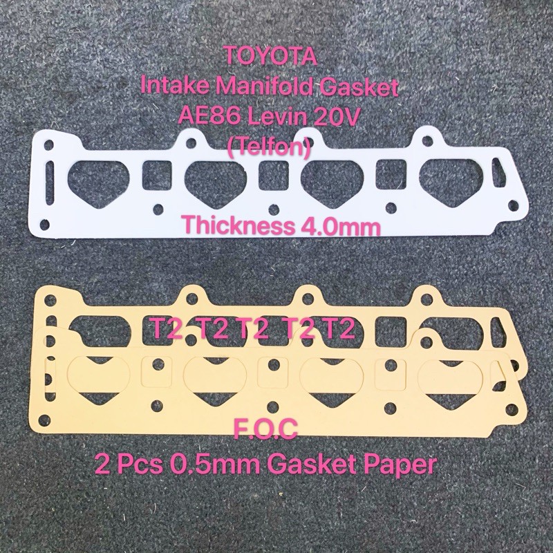 Toyota AE86 Levin 20V Intake Manifold Gasket (Telfon) | Shopee Malaysia