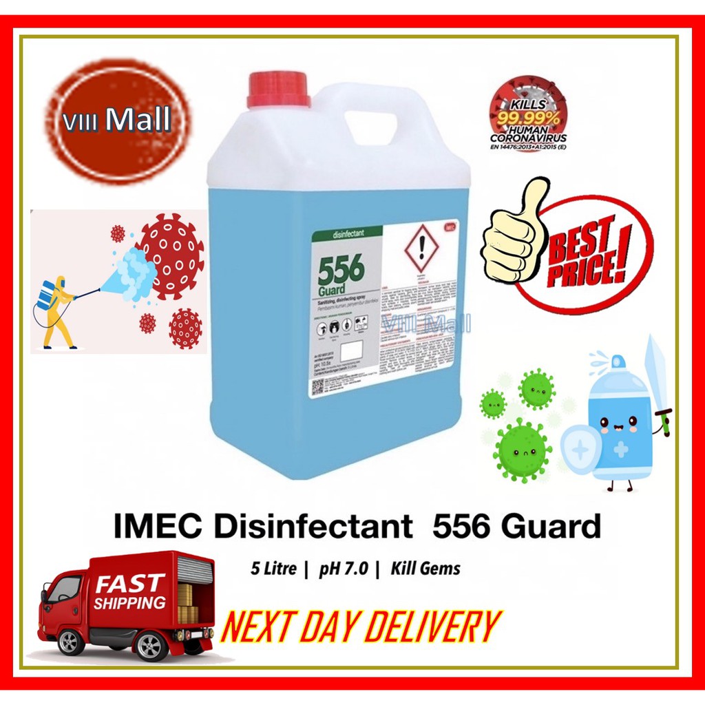 🔥READY STOCK🔥5L IMEC 556 Guard Sanitizer and Disinfectant for Surfaces ...