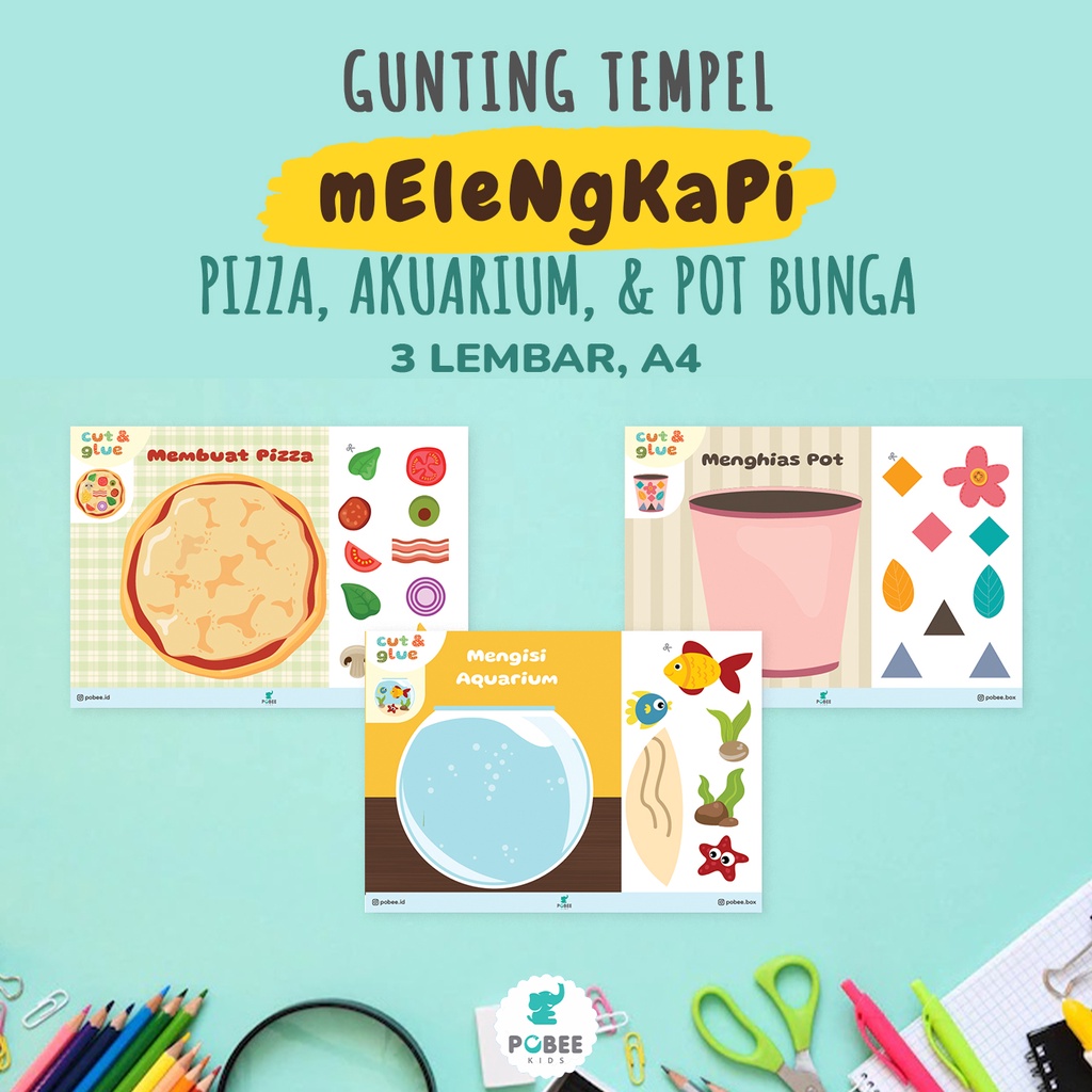 Sticky Scissors Paper Sheet – Level 4 Worksheet | Shopee Malaysia