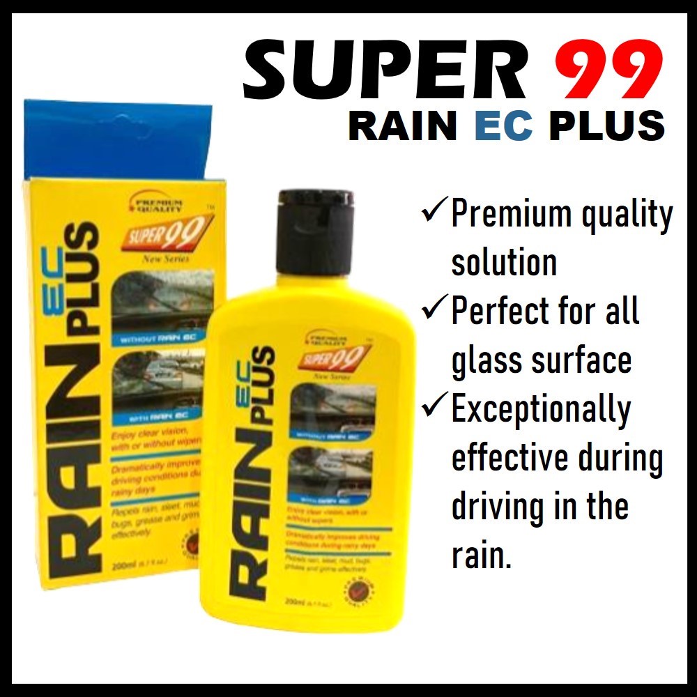 Super99 Super 99 Rain EC Plus Car Glass Windscreen Water Repellent | Shopee Malaysia