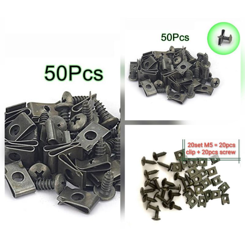 M15 screw with clip universal screw and clip cover set 50set / 20set ...