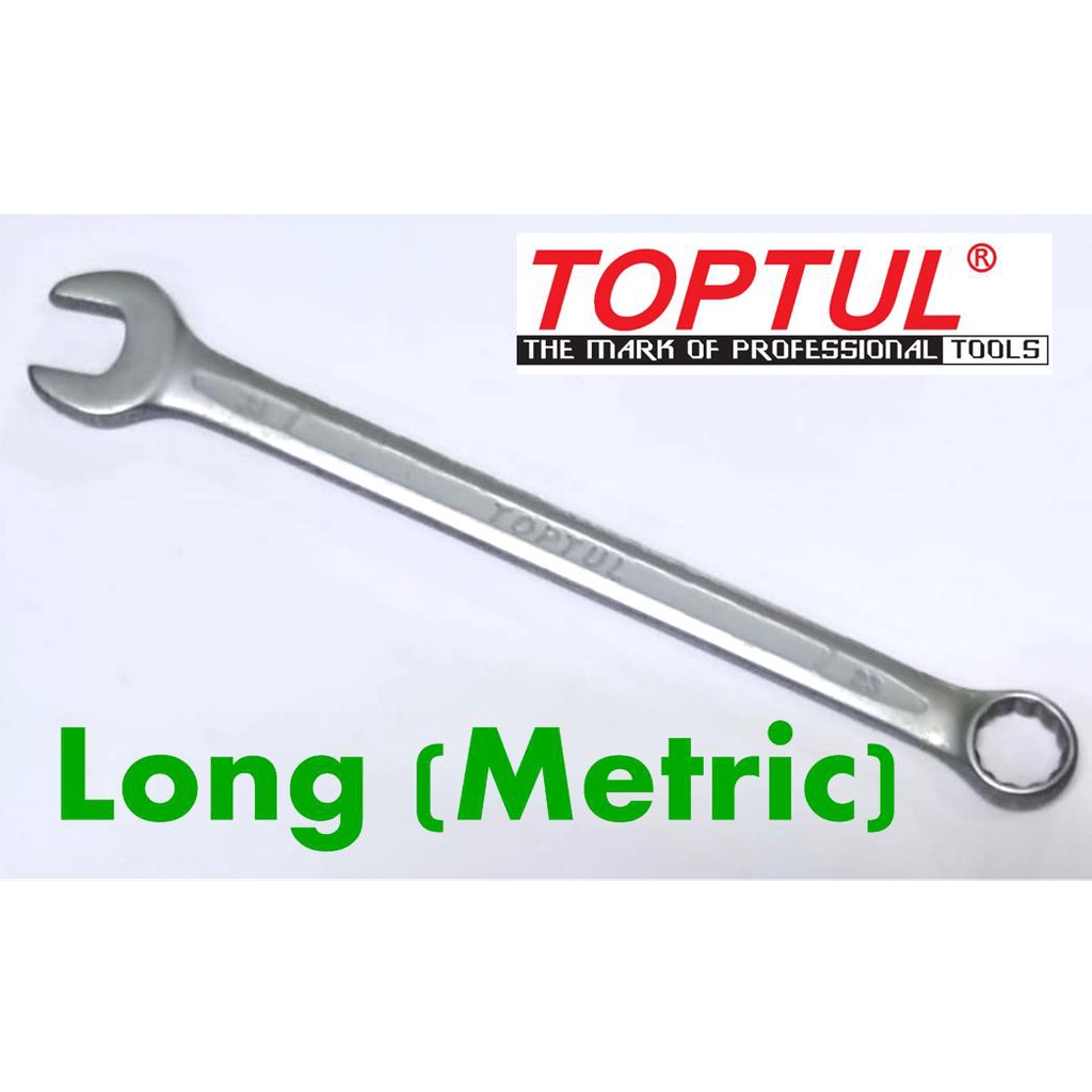 TOPTUL LONG COMBINATION WRENCH METRIC (AAEA) (Old Stock) | Shopee Malaysia