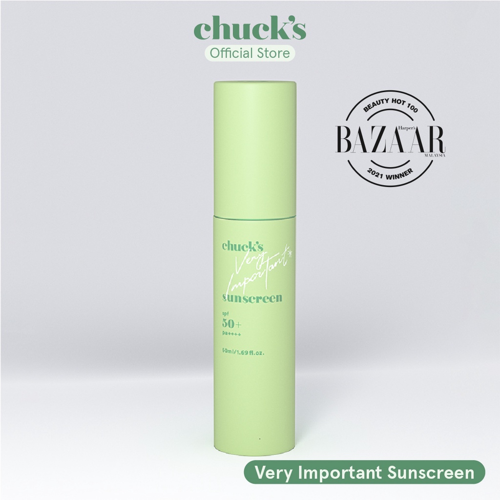 Chuck's Very Important Sunscreen SPF50++++ (50ml) | Shopee Malaysia