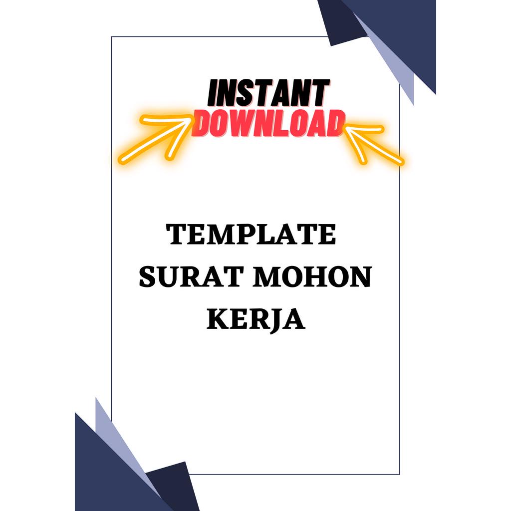 Template Surat Mohon Kerja | Shopee Malaysia