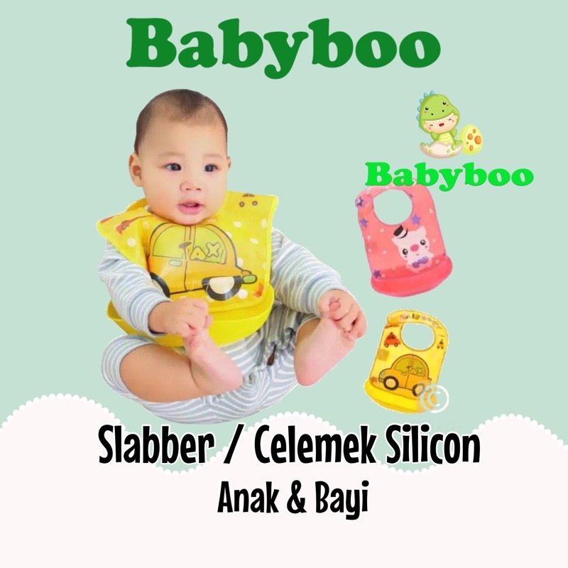 Children's Silicon Slabber Baby Apron Baby Silicon BIB | Shopee Malaysia