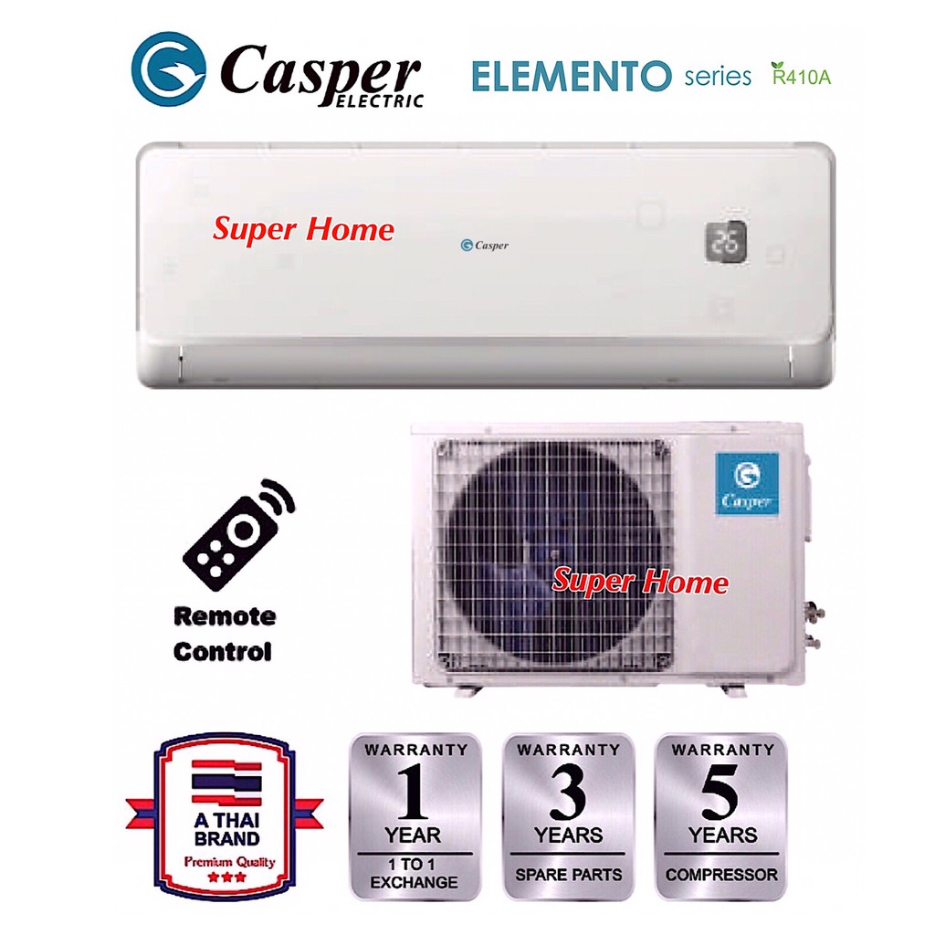 Casper Electric FFS09-MY01 & CFS09-MY01 1.0hp Elemento Series Air ...