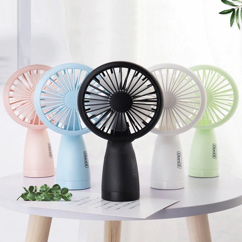🔥Portable USB Rechargeable Mini Handy Fan With LED Light Small Desk ...