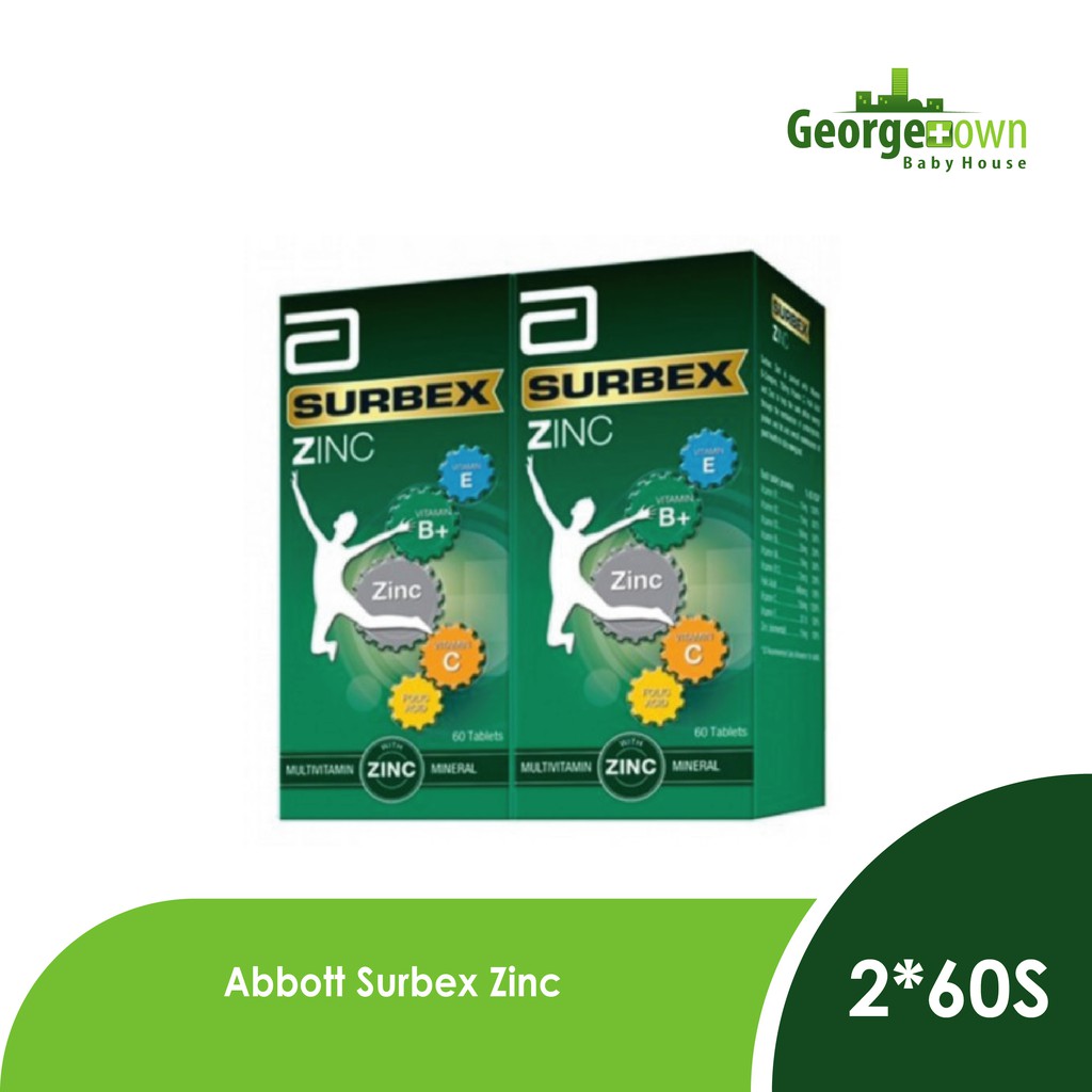 Surbex Zinc 2 X 60'S/Abbott surbex zinc (GTG) | Shopee Malaysia