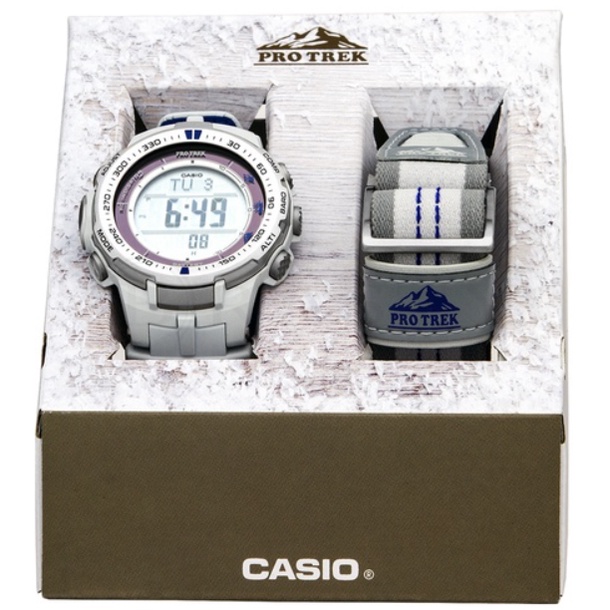 CASIO PROTREK WATCH PRW-3000G-7 | WITH EXTRA EXTEND STRAP | TOUGH SOLAR | TRIPLE SENSOR | WAVE ...