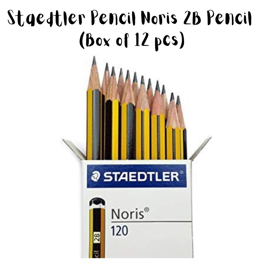 [Ready stock] Staedtler Pencil Noris 2B Pencil (Box of 12 pcs) | Shopee ...